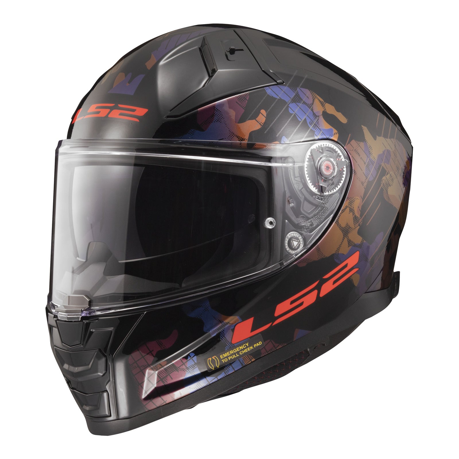 LS2 FF811 Vector II Kamo Helmet - Black / Blue / Titanium 06 – LS2 ...